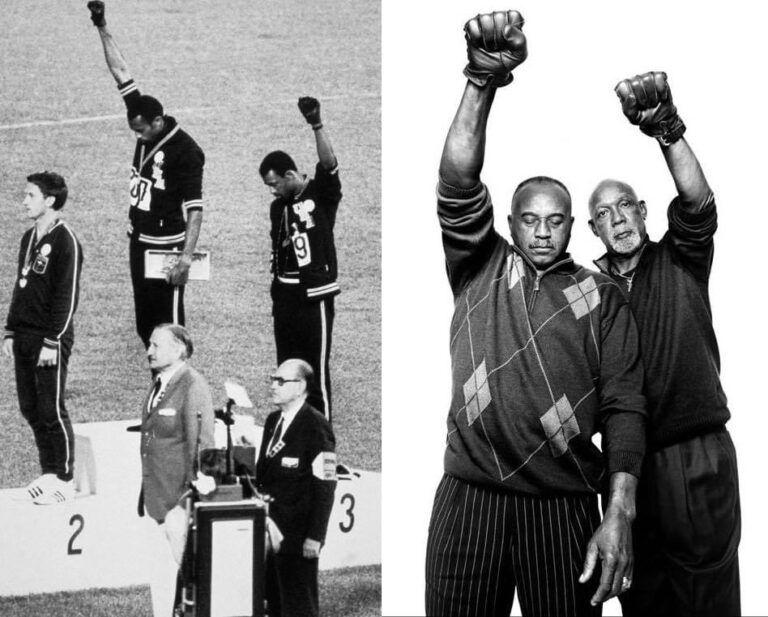 Jeux olympiques 1968 : L'histoire de deux poings levés dans un gant ...